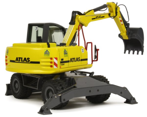 Miniature Construction World - Atlas 140W Wheeled Excavator